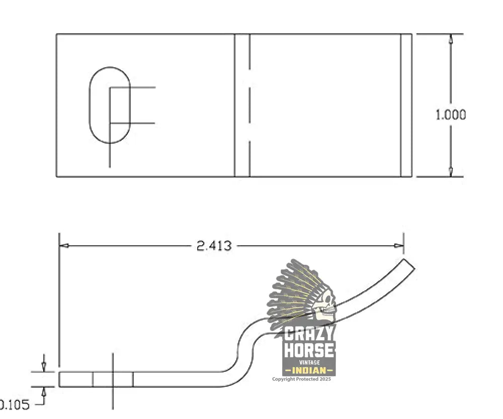 JG-4000 TAIL PIPE BRACKET – Crazyhorse Indian