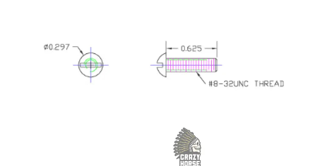 100623 DIZZY ARM LOCK SCREW – Crazyhorse Indian
