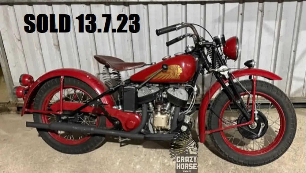 1941 741B Military Indian Scout – Crazyhorse Indian